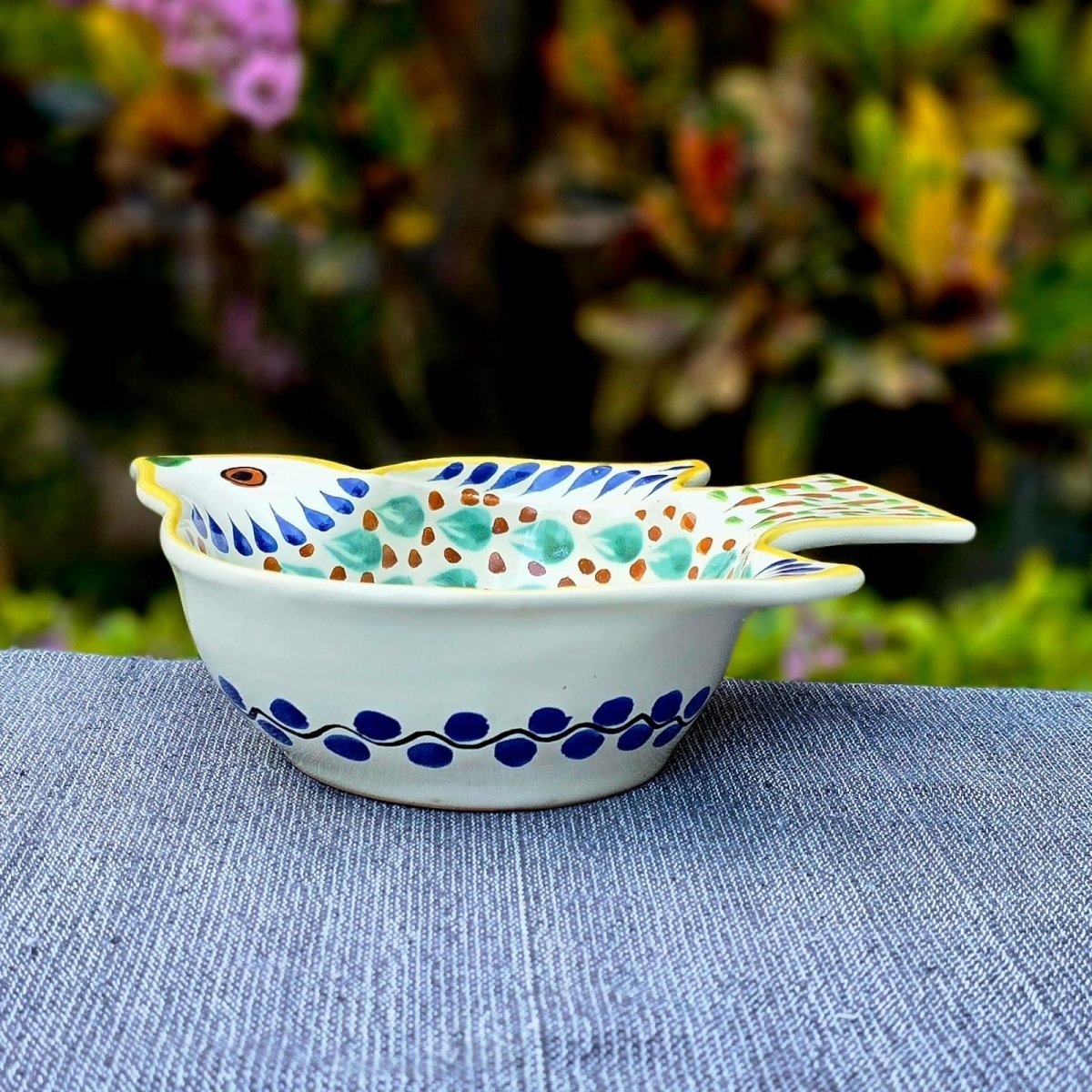 Mexican Pottery Bird Cereal Bowl Happy borders Ceramics Majolica Colors ...