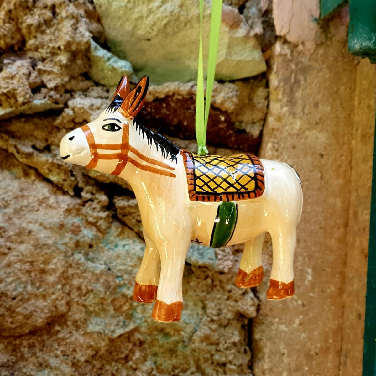 Ornament Donkey 4.9" H handmade handcrafts christmas ornaments gifts ...
