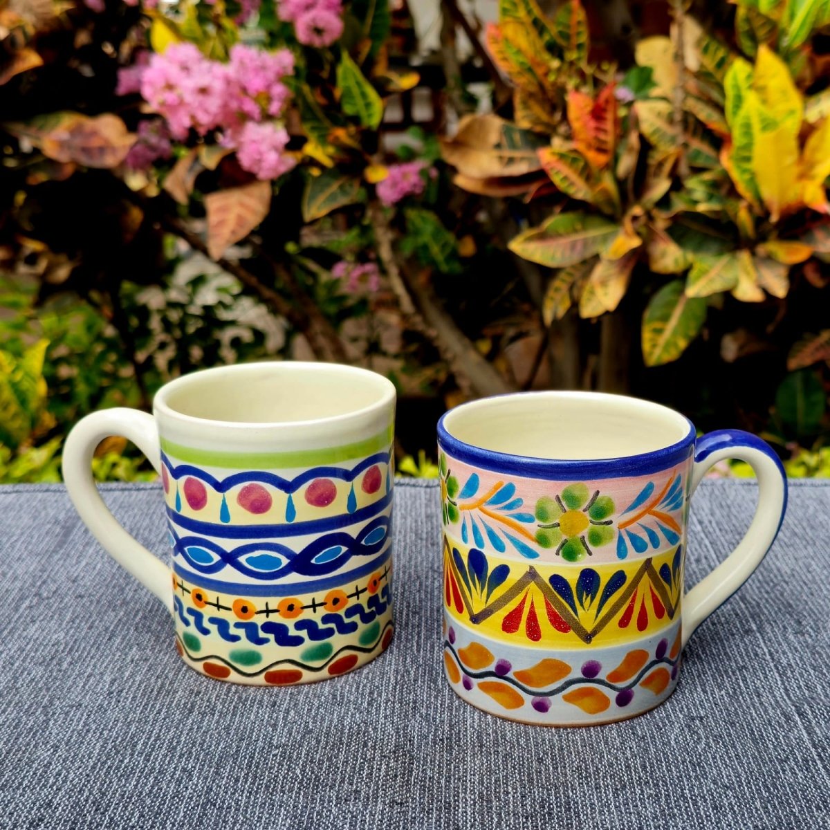 Mexican Ceramics Coffee Mug Happy Borders Mayolica Talavera handcrafts ...