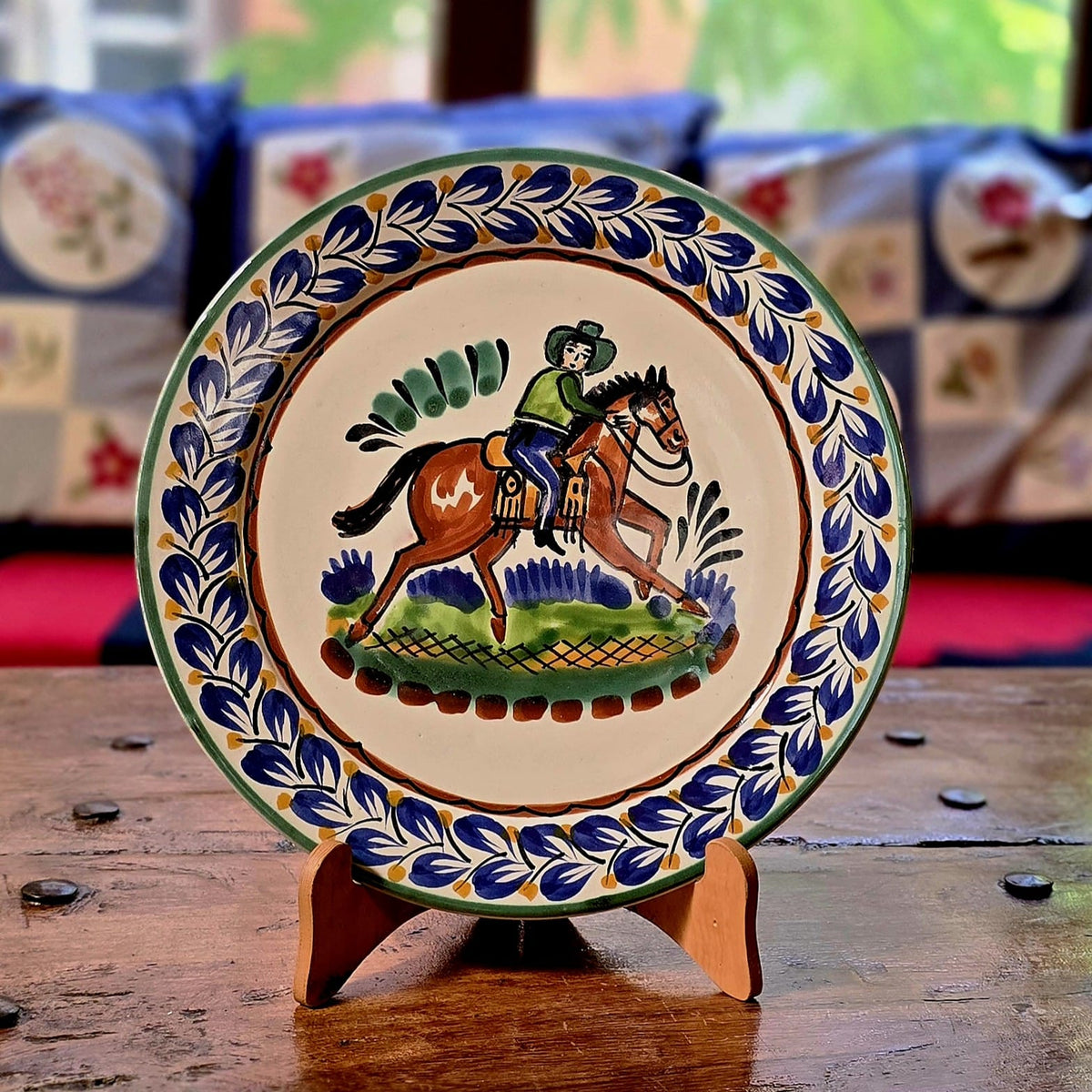 Cowboy Rodeo Plates colors tableware farmstyle texas arizona handmade ...