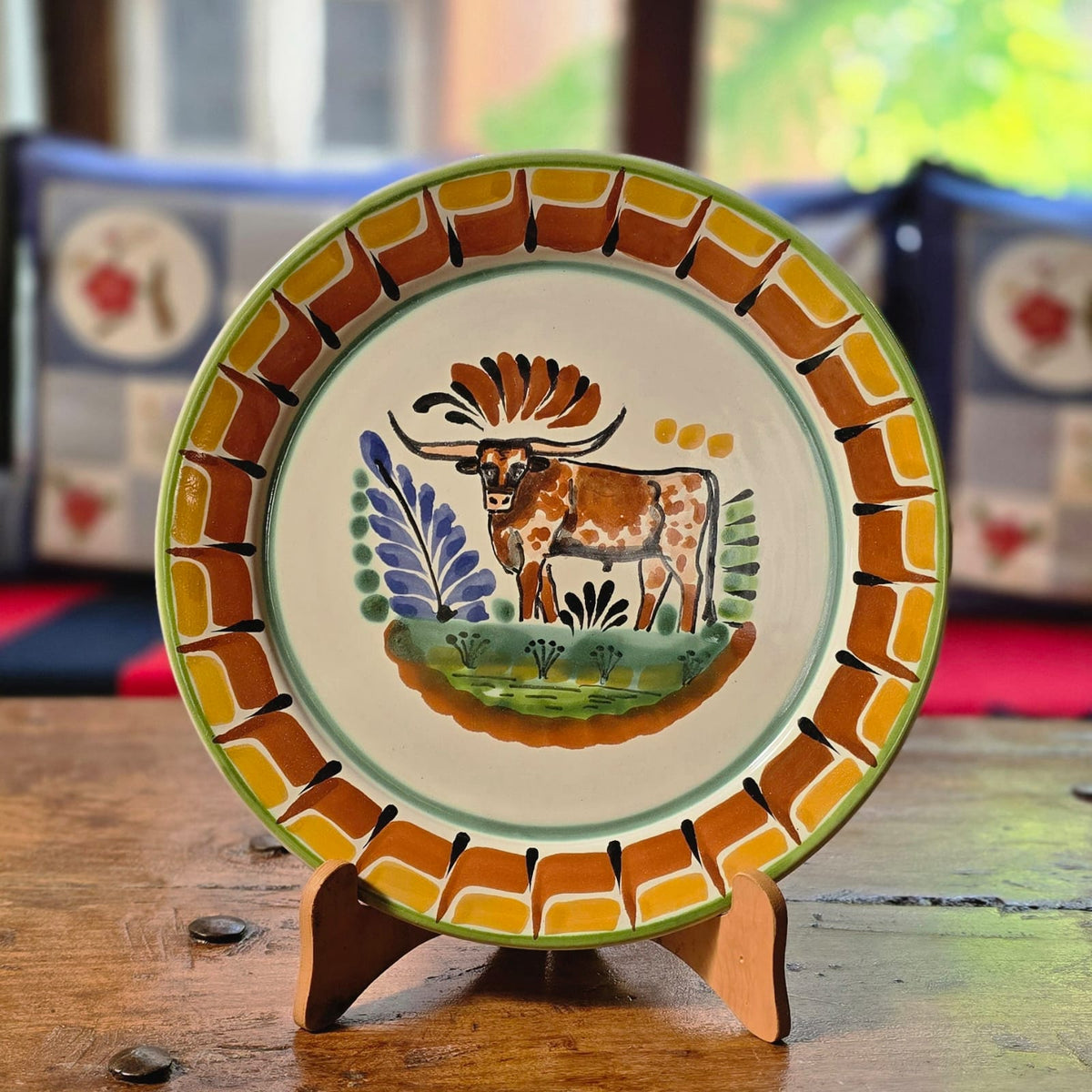 LongHorn Rodeo Plates colors tableware texas arizona montana cowboy ...