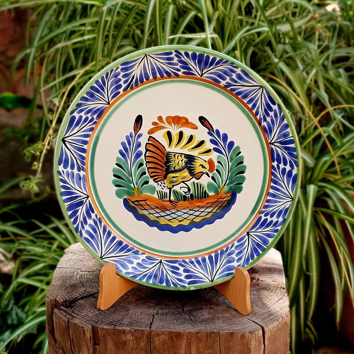 Hen Plate handcrafts talavera / mayolica handmade mexico Tabledecor ...