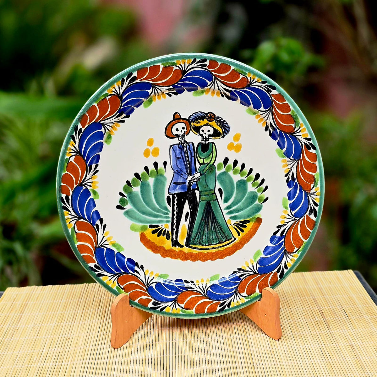 Mexican Plates Catrina Wedding Ceramics hand made Culture Day of the ...