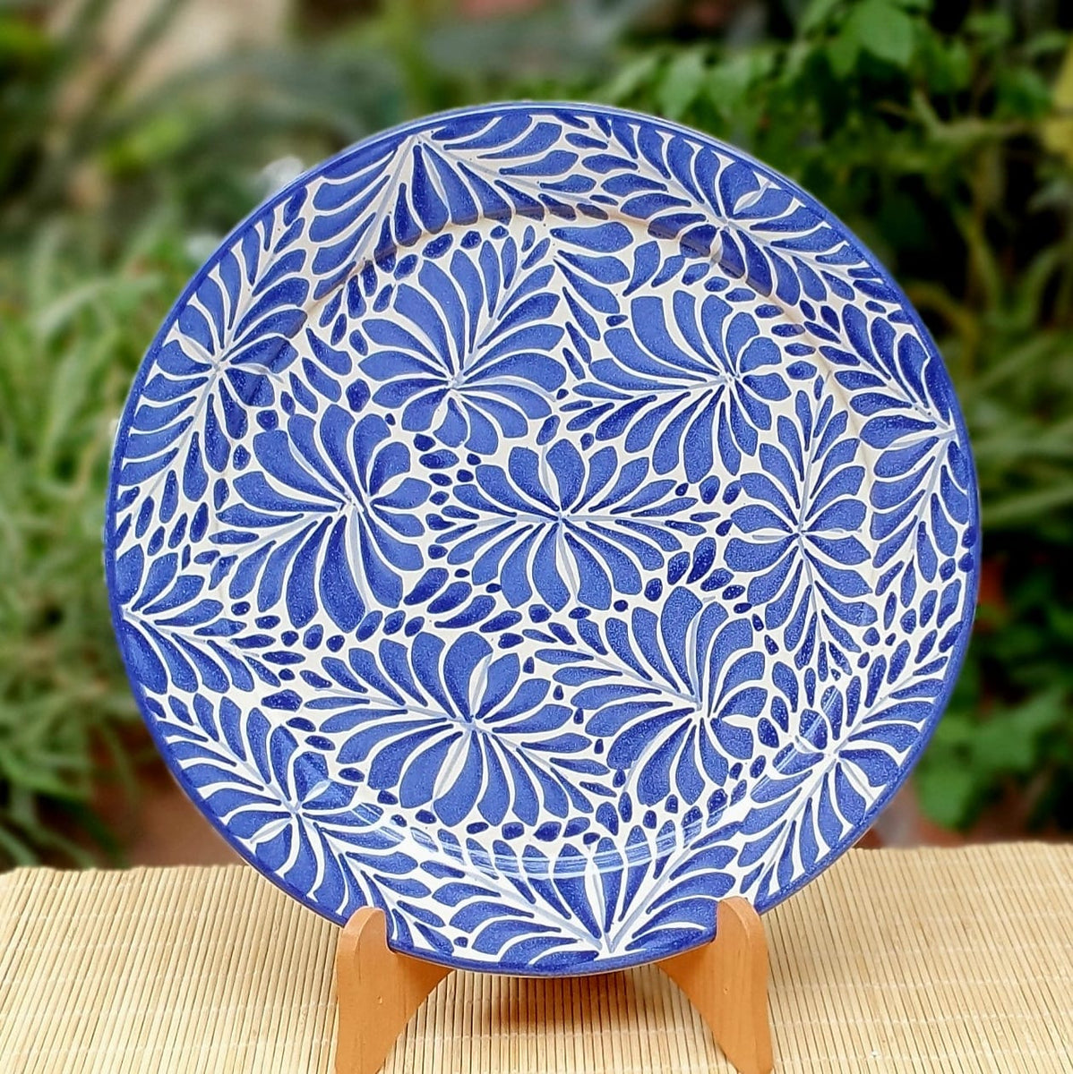 Mexican Ceramics Plates blue milestones mayolica gift hand made Mexico ...