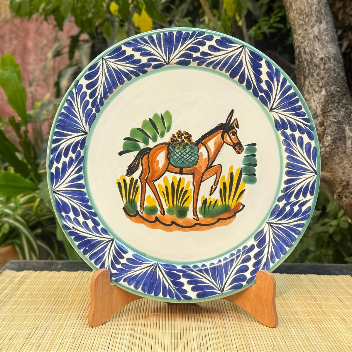 Donkey Plates Multicolor ceramic handmade mexico handcrafts mexico ...