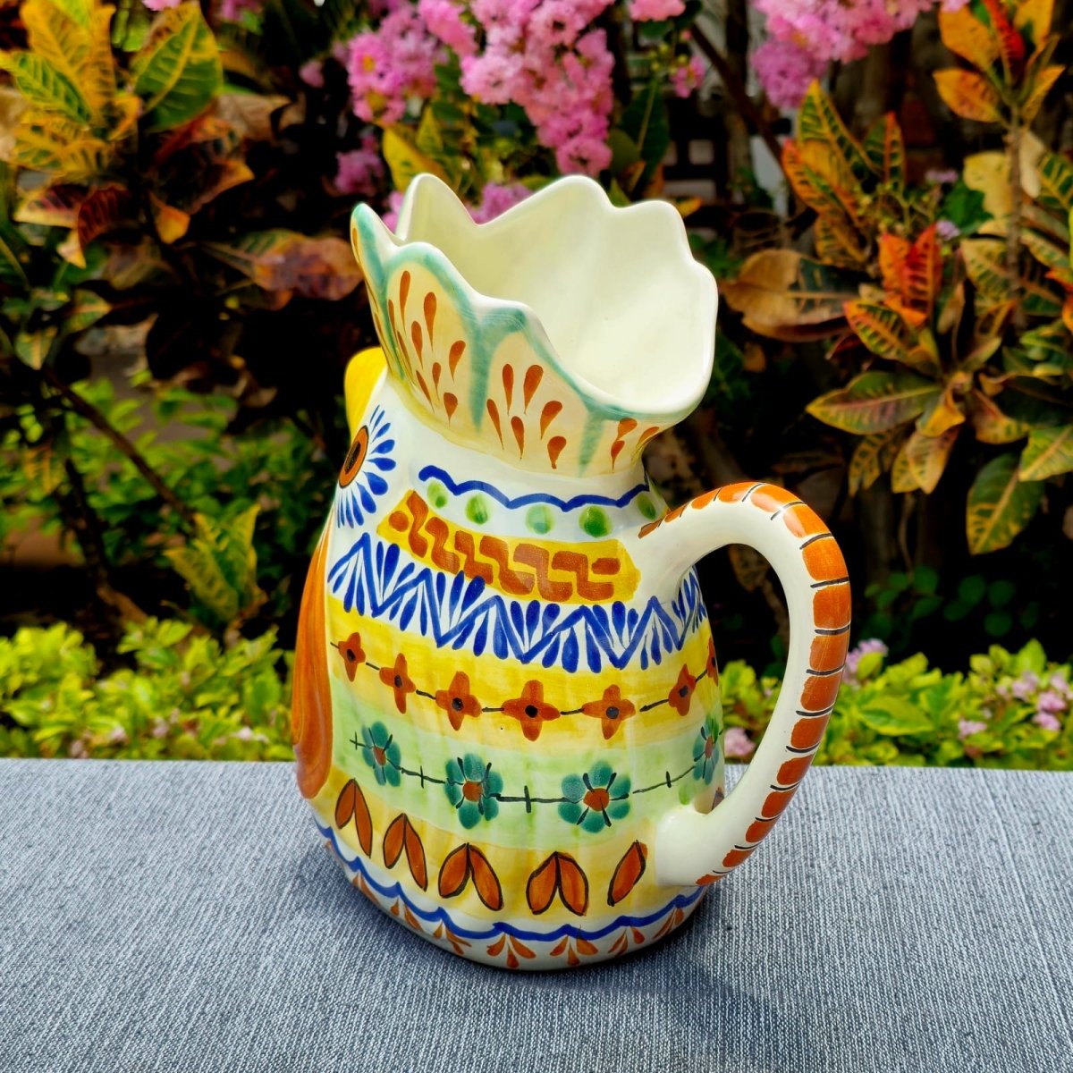 Rooster Water Pitcher 10" Height Ceramics Happy Collection handcrafts ...