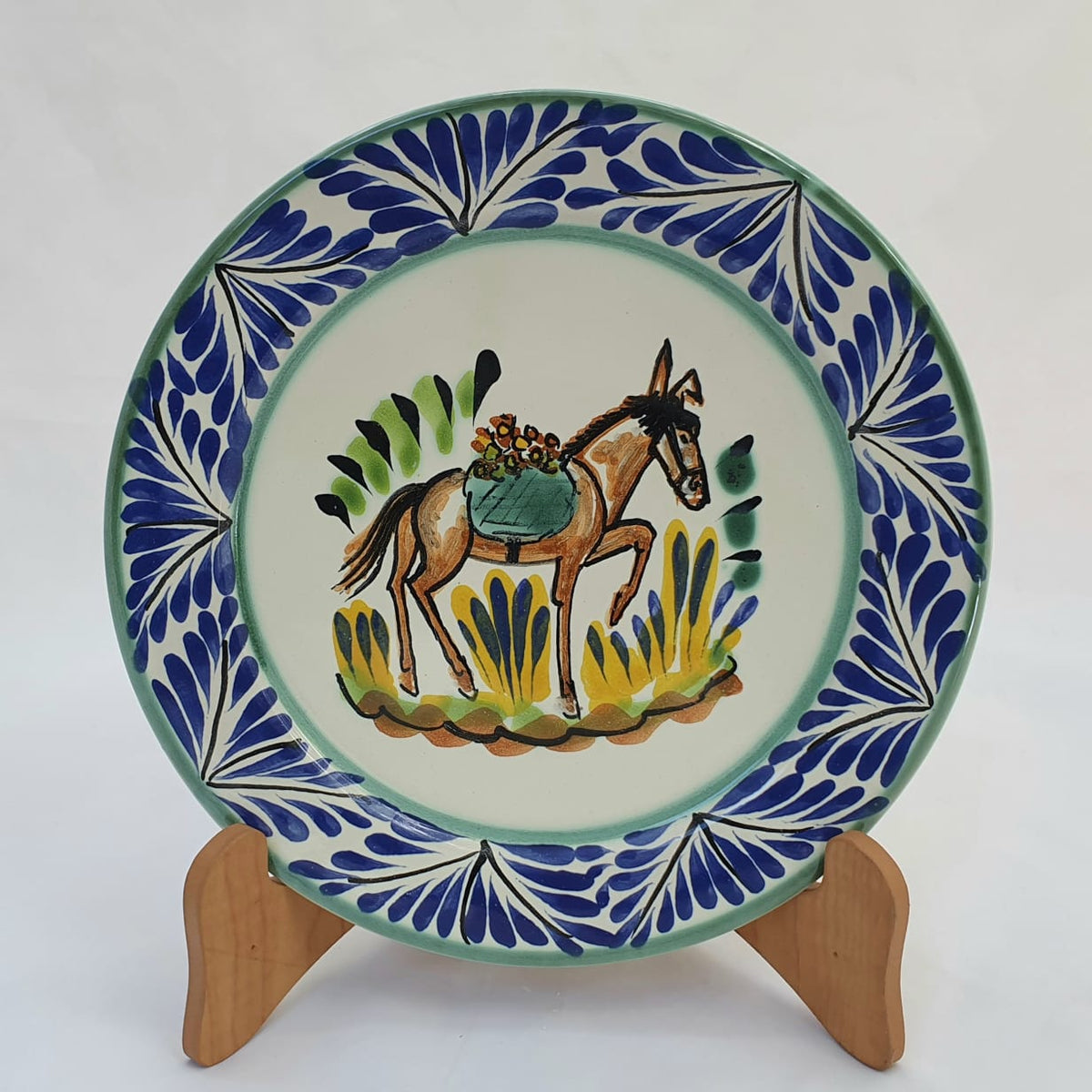 Donkey Plates Multicolor ceramic handmade mexico handcrafts mexico ...
