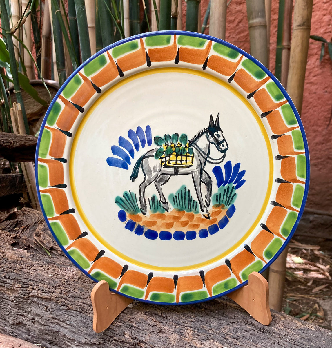 Donkey Ceramic Plate handmade mexico tabledecor gifts art – Gorky ...