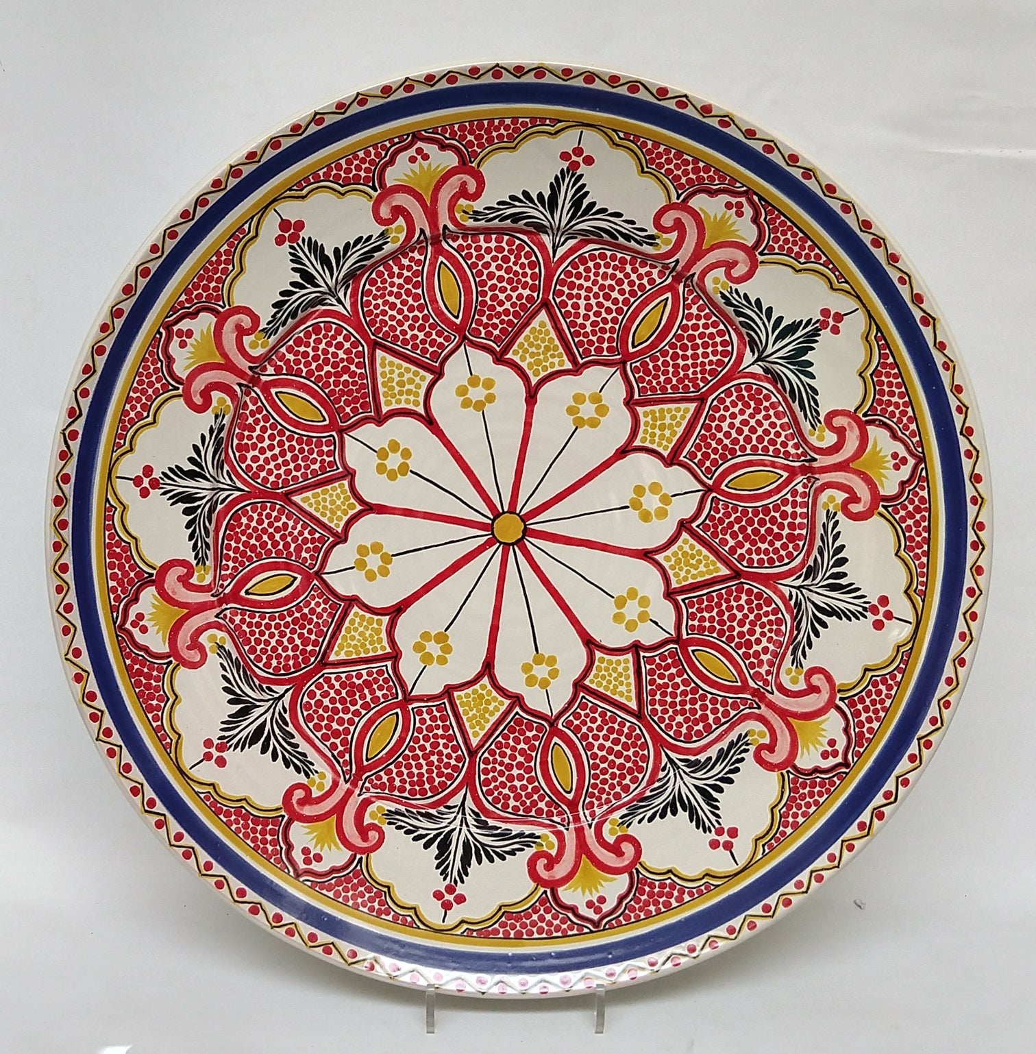Decorative Platters Pomegranate Pattern Multi-colors handcrafts ...