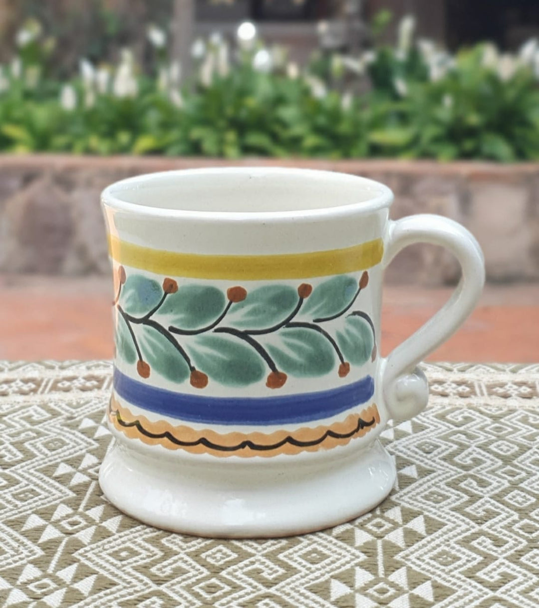 Small Traditional Coffee Mug Multicolor ceramic tableware mexico ...