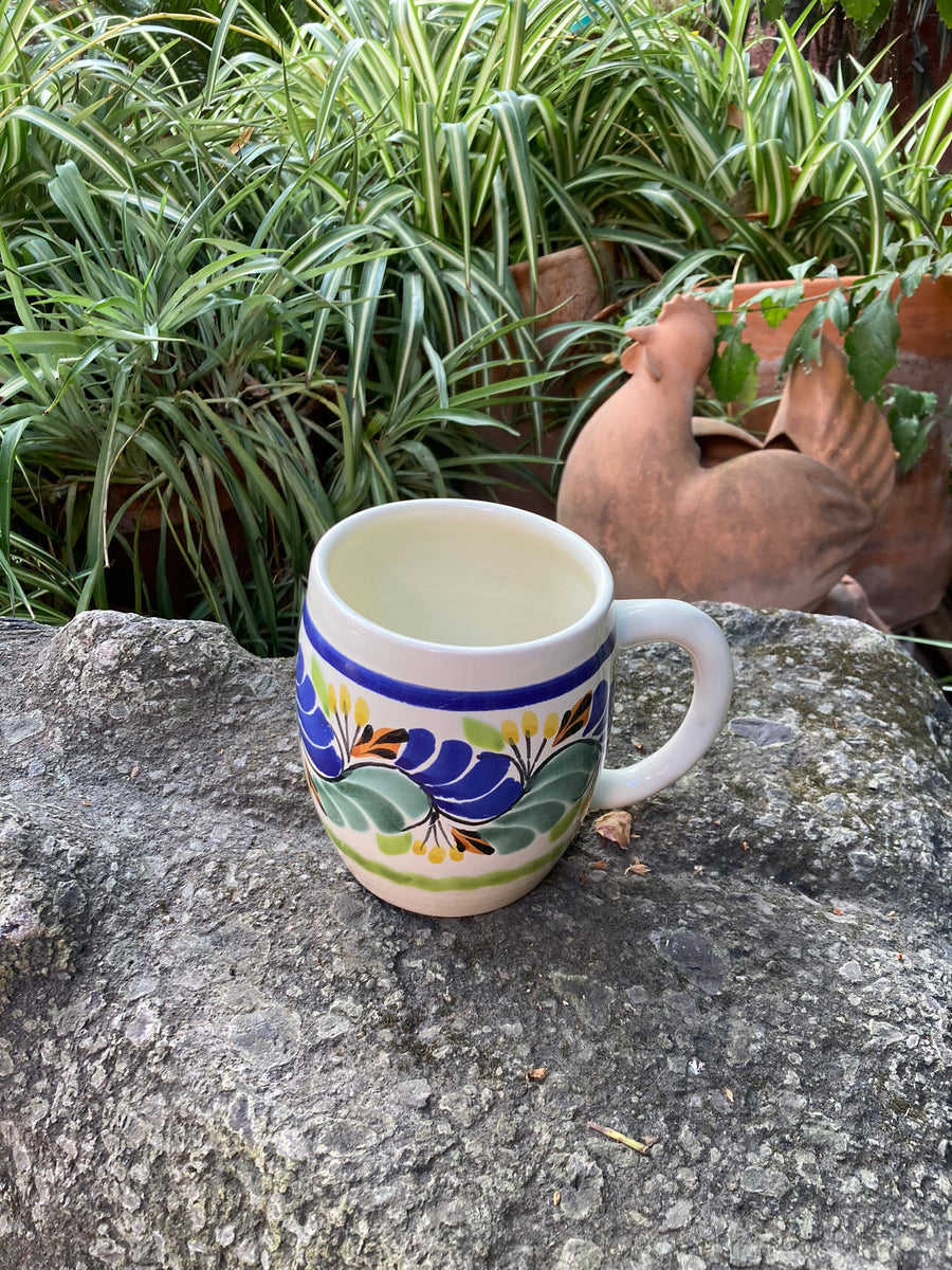 Mexican Ceramics Beer Copffee Mug 20 Oz Traditional Multicolor hand ...