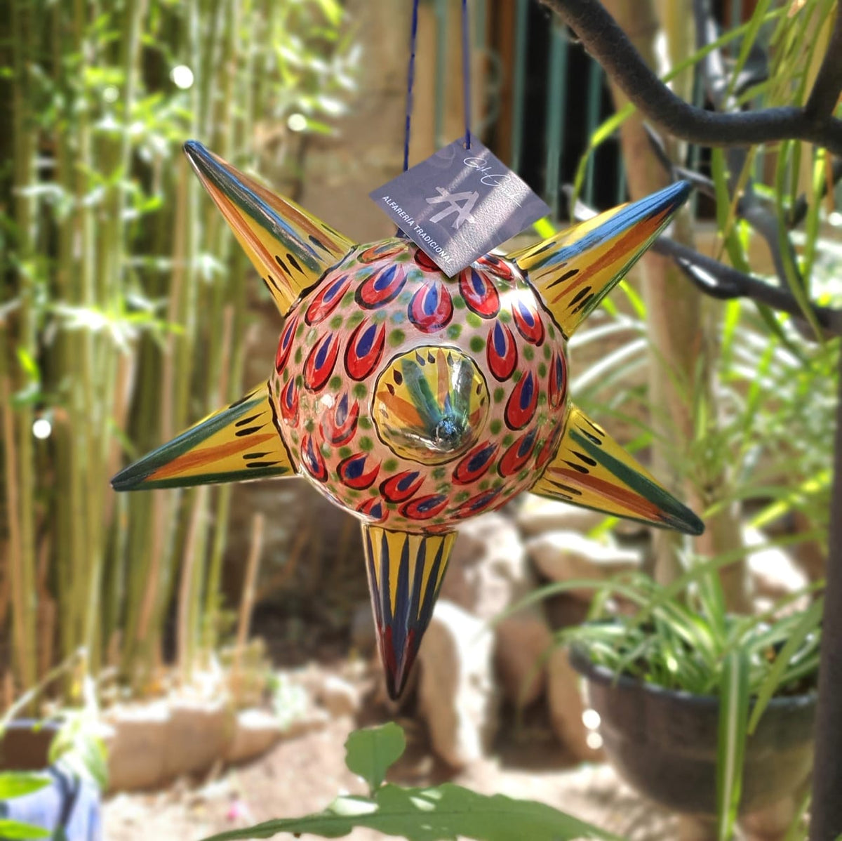 Christmas Ornament Piñata Large ceramic Colors Christmas handcraft ...