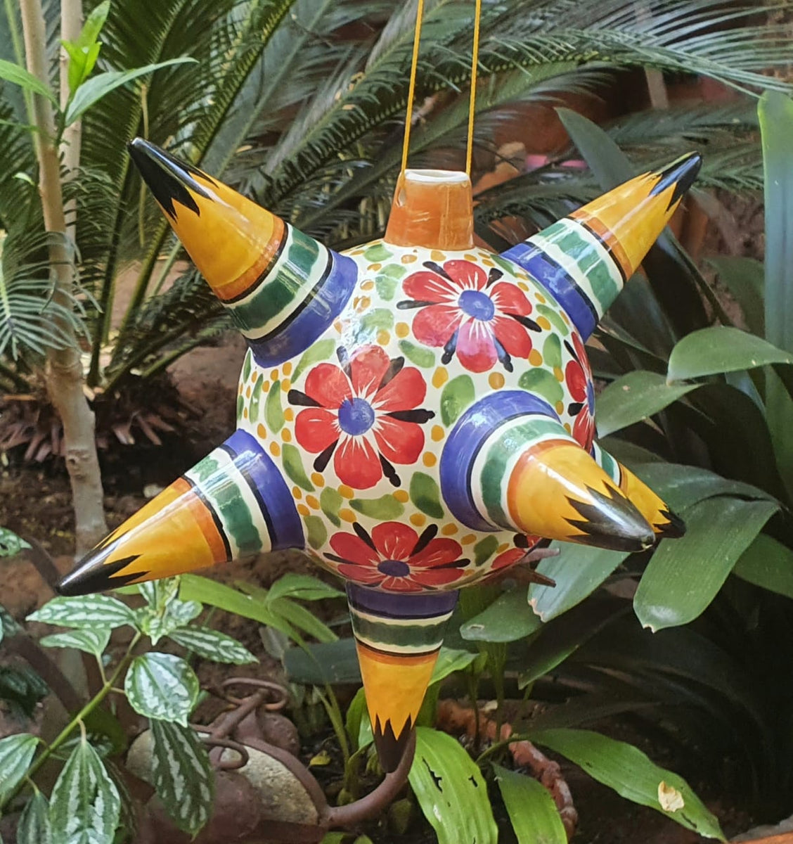 Ornament Piñata Large MultiColors Mexican Pottery Christmas gifts ...