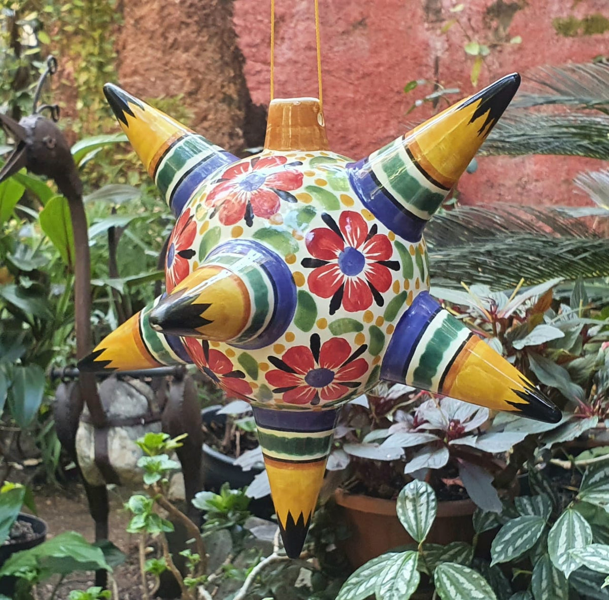 Ornament Piñata Large MultiColors Mexican Pottery Christmas gifts ...