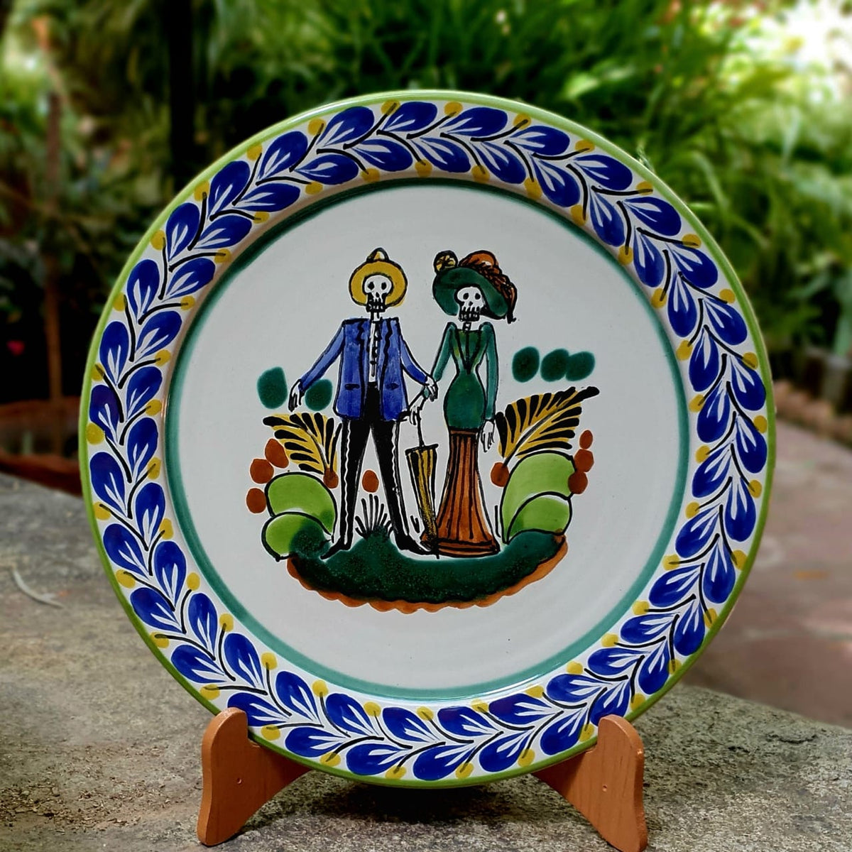 Mexican Plates Catrina Wedding Ceramics hand made Culture Day of the ...