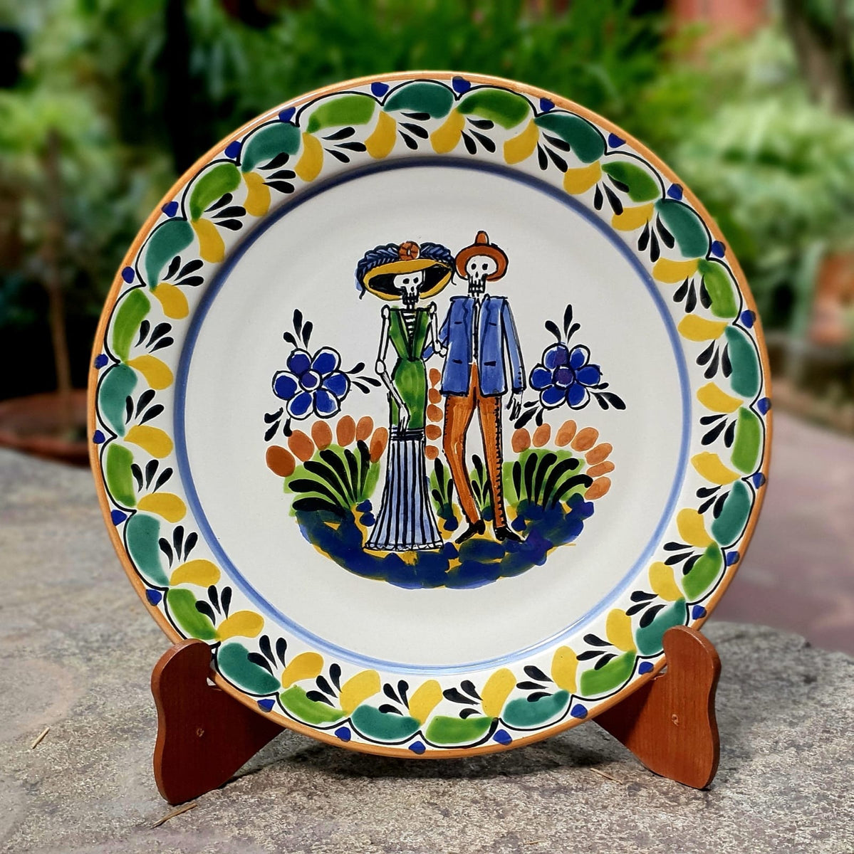 Mexican Plates Catrina Wedding Ceramics hand made Culture Day of the ...